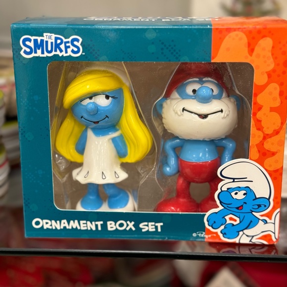 The Smurfs | Holiday | The Smurfs Ornament Box Set Papa Smurf Smurfette ...